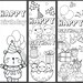 Coloring Bookmarks for Kids, Birthday Bookmarks, Coloring Bookmarks ...
