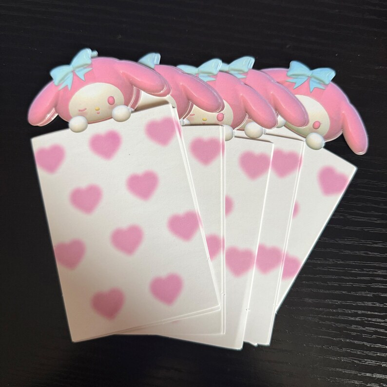 Cute Heart Bunny Dog Cat Sanrio Inspired Character Toploader Fillers ...