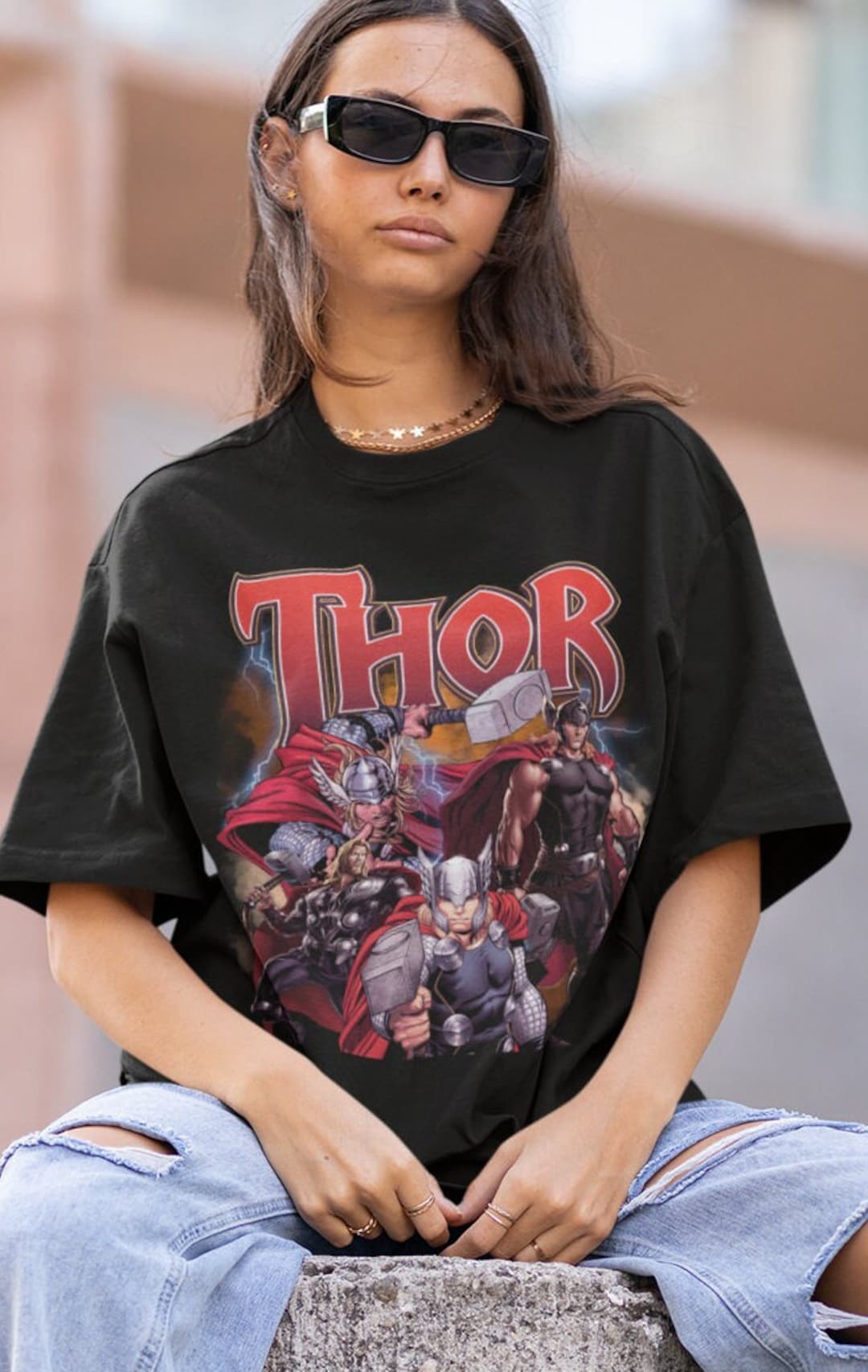 THOR | Thor Tshirt | Thor Cartoon Avengers Shirt | Thor Avengers Tee - Etsy