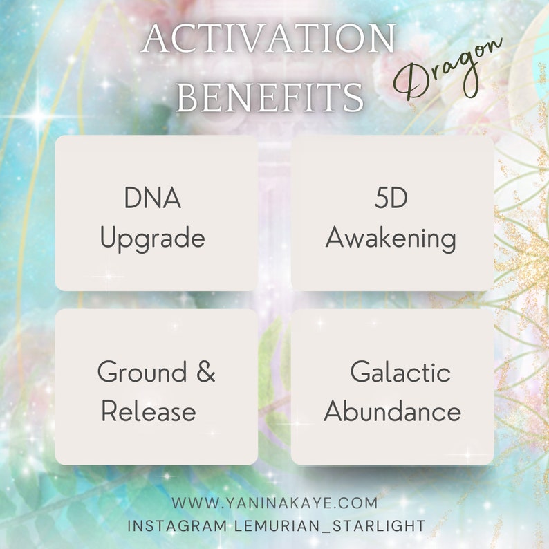 Lemurian Rainbow Dragons Activation Upgrade Blueprint Template Light