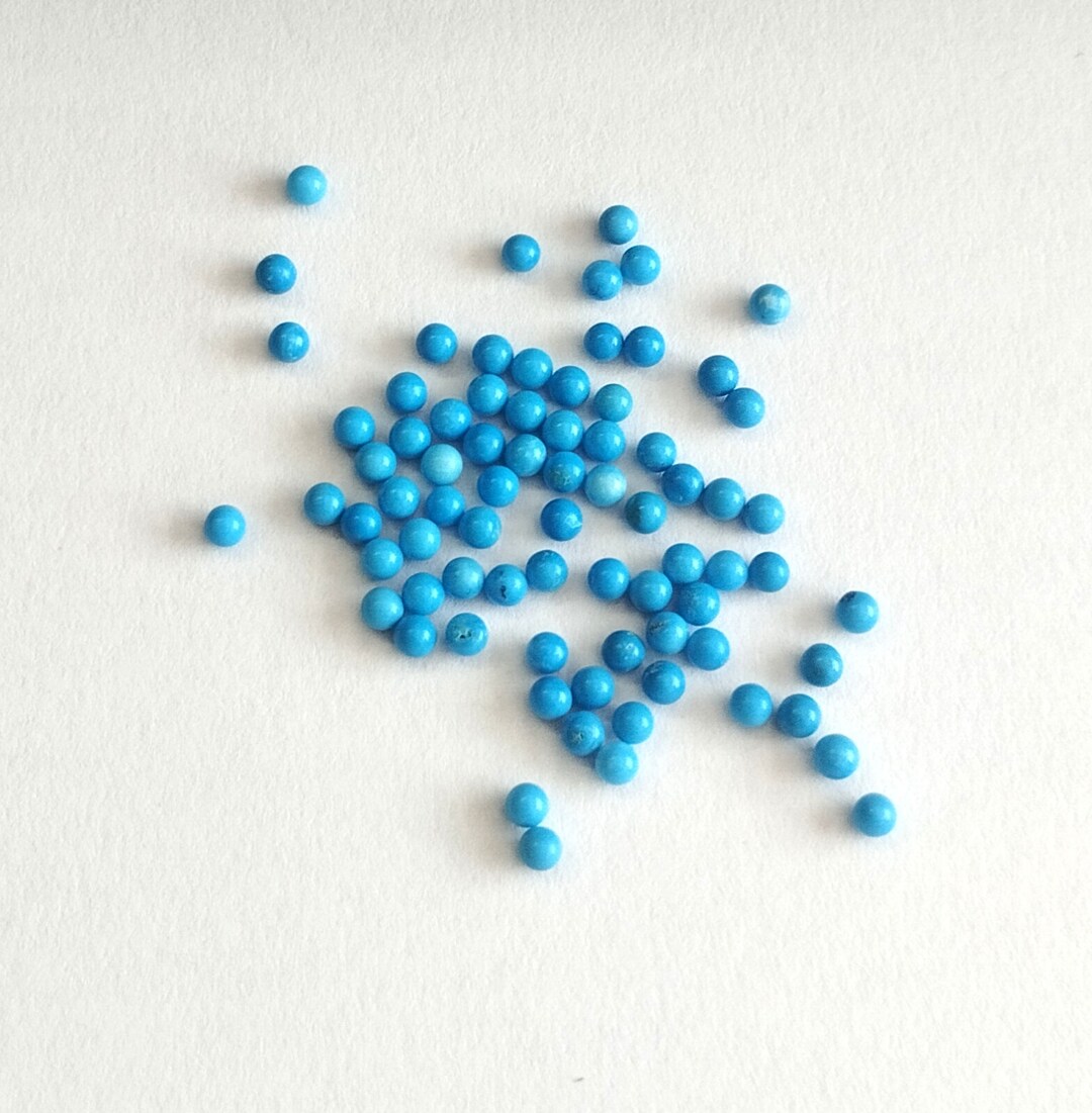Natural Sleeping Beauty Arizona Turquoise Sphere Round 6mm Smooth ...