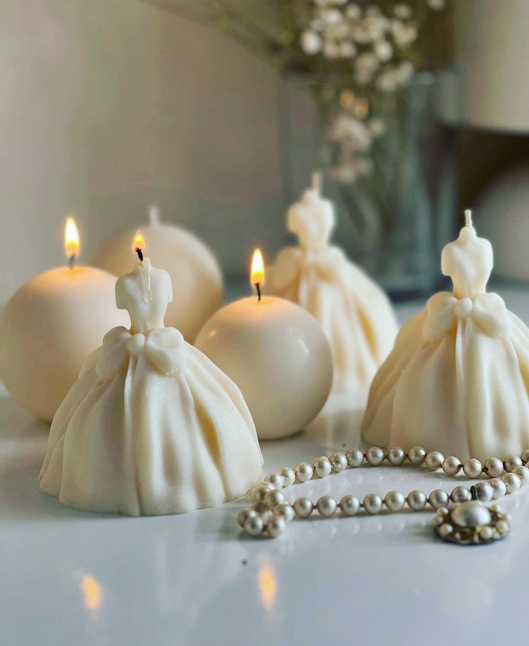 Scented Candle Wedding Dress Candle Gift for Wedding Party - Etsy