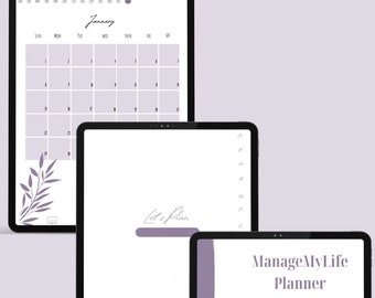 Lavender Digital Planner - Etsy