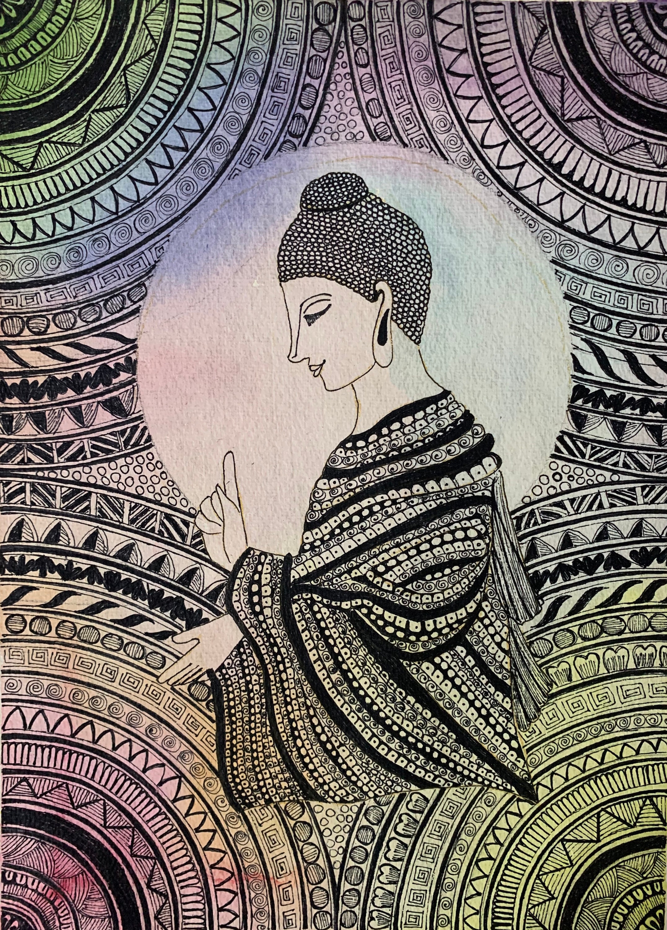 Buddhist Mandala Drawing