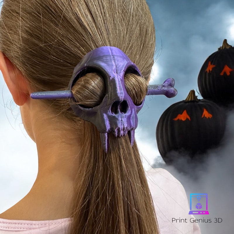 Skull Hair Clips - Etsy