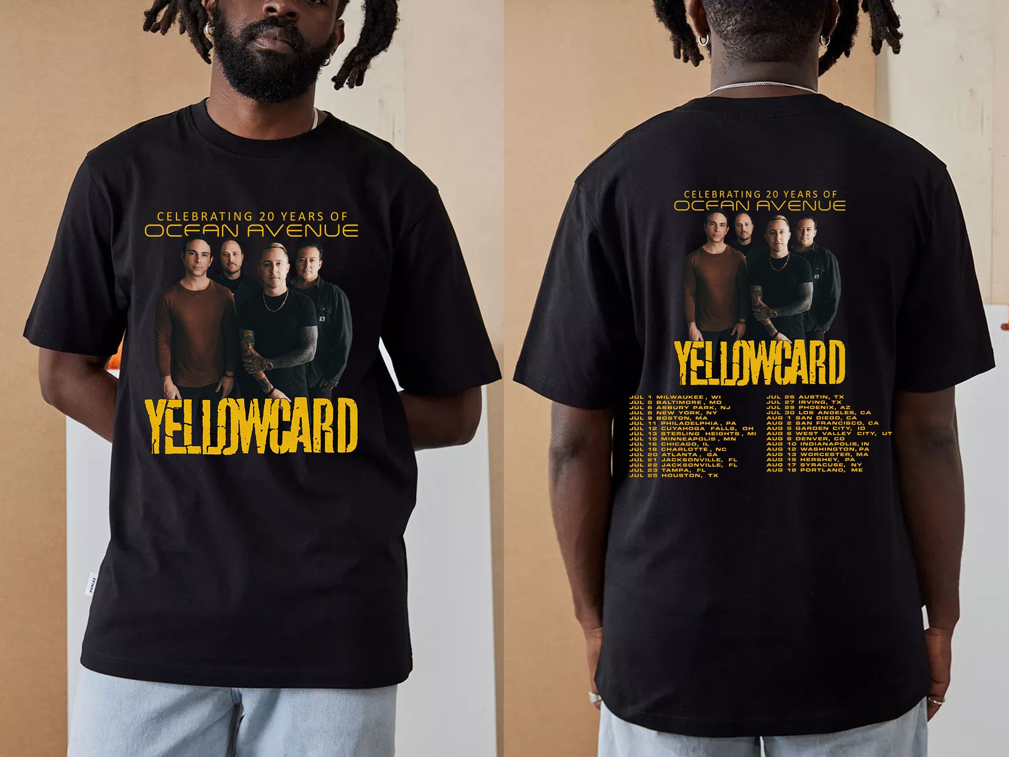 Vintage Yellowcard 2023 Tour Shirt, Yellowcard Fan Shirt, Yellowcard ...