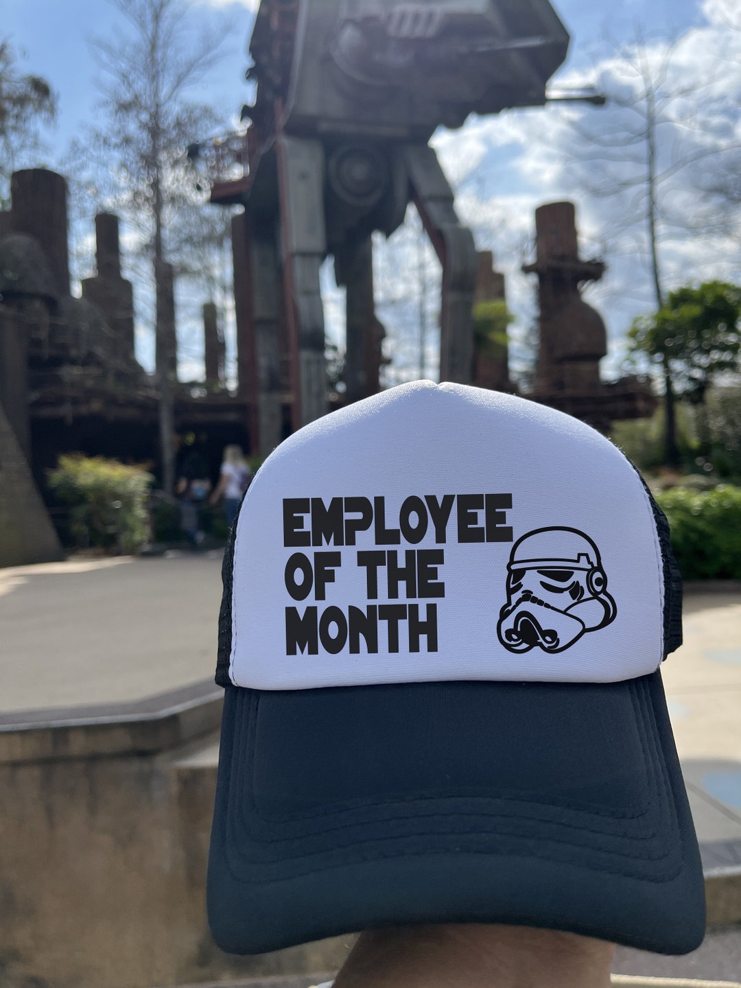 Employee of the Month Star Wars Trucker Hat•theme Park Hats•disney ...