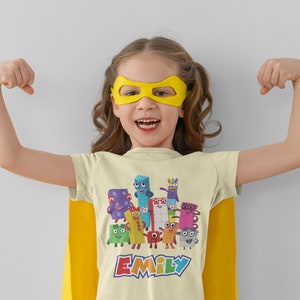 Number Blocks T-shirt Design, Number Blocks Printable File for T-shirts ...