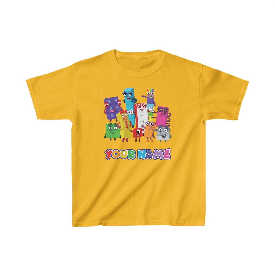 Number Blocks T-shirt Design, Number Blocks Printable File for T-shirts ...