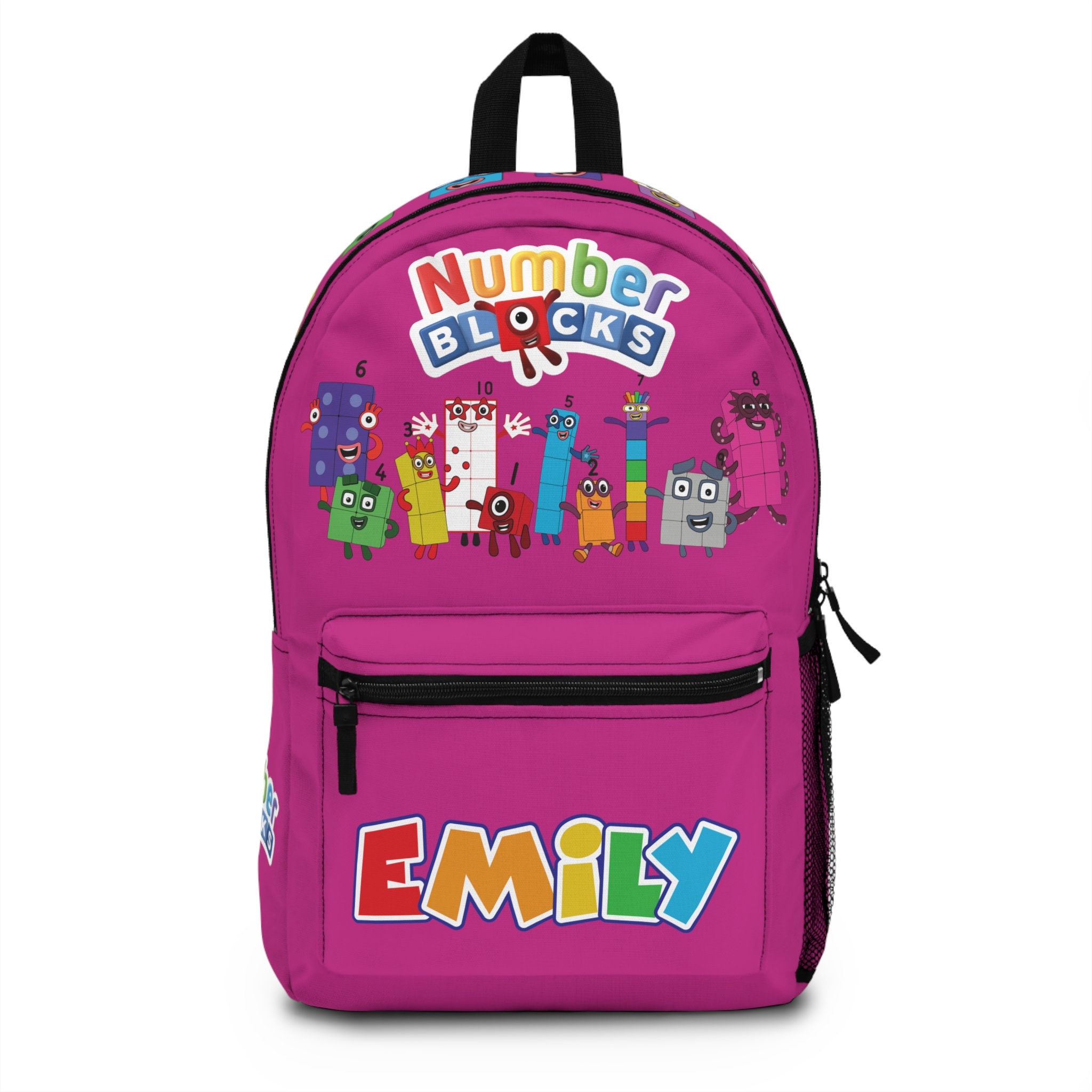 Number Blocks Custom Name Backpack, Numberblocks Personalized School ...