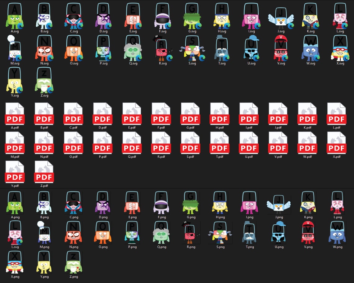 Alpha Blocks Uppercase SVG Bundle | Alpha Blocks Capital Letters Vector ...