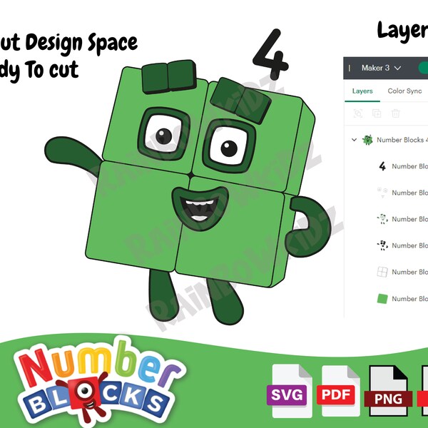 Number Blocks Svg - Etsy