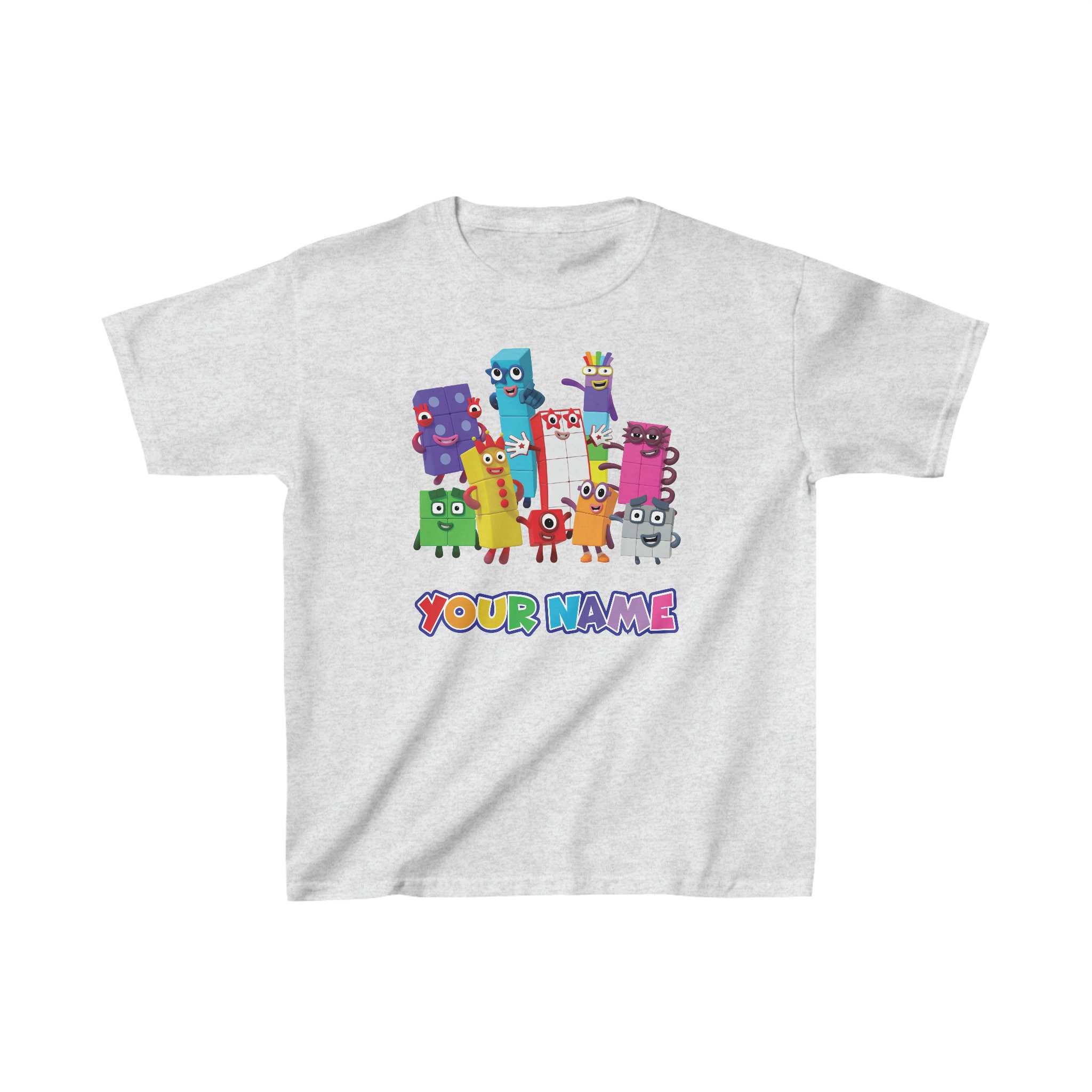 Number Blocks T-shirt Design, Number Blocks Printable File for T-shirts ...