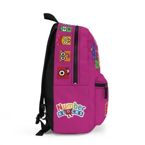 Number Blocks Custom Name Backpack, Numberblocks Personalized School ...