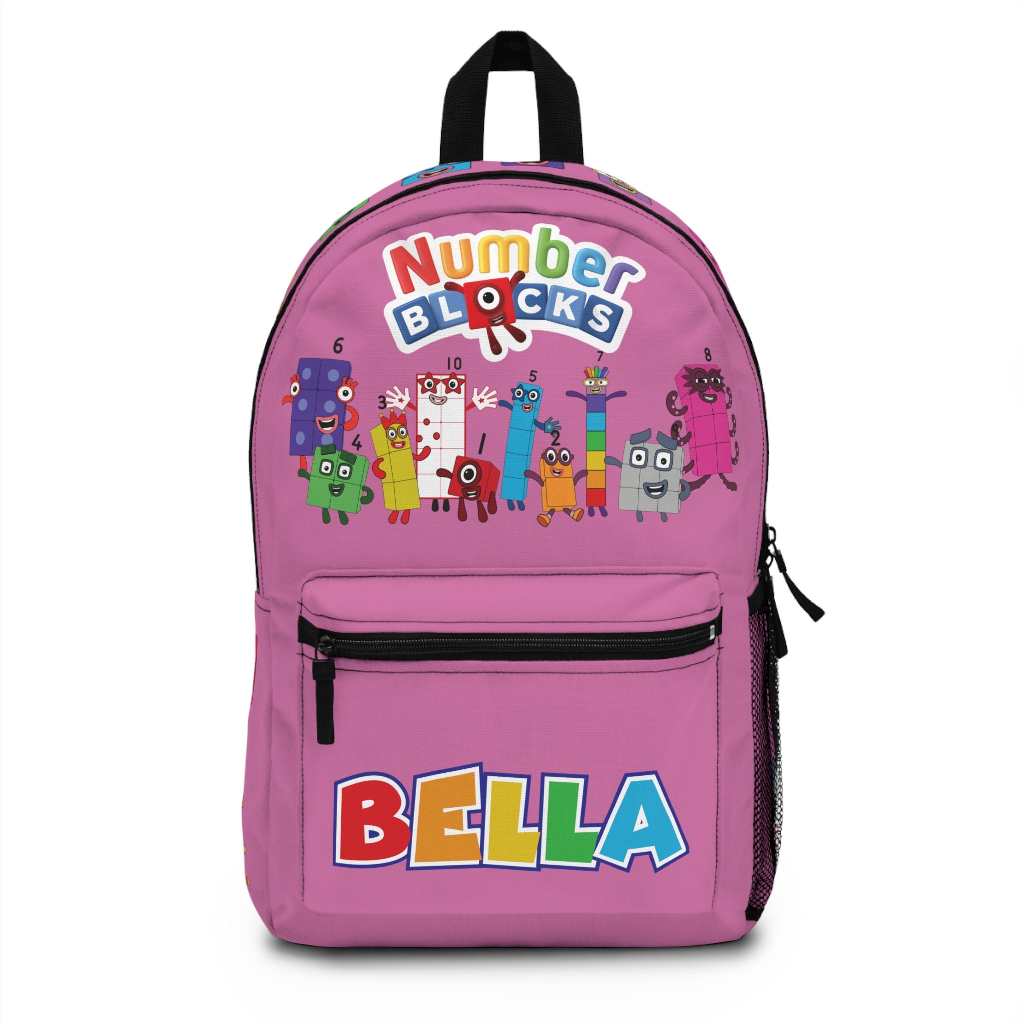 Number Blocks Custom Name Backpack, Numberblocks Personalized School ...