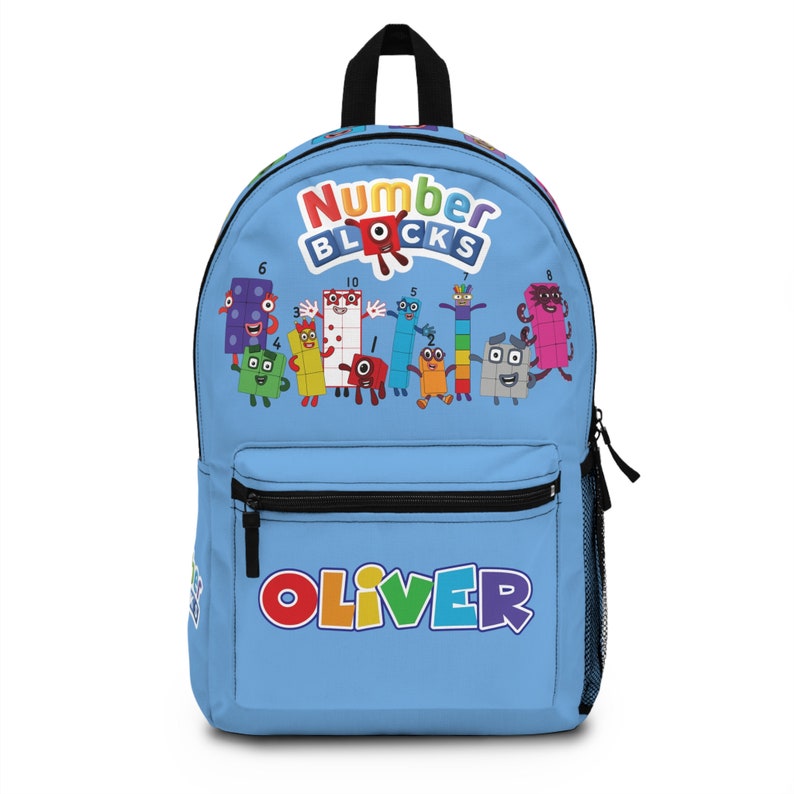 Number Blocks Custom Name Backpack, Numberblocks Personalized School ...