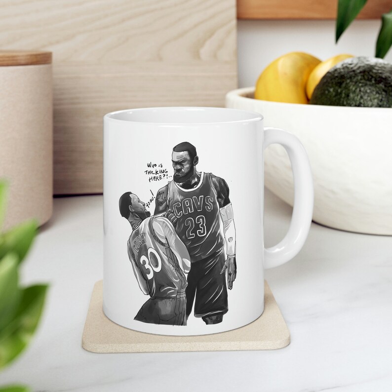 Ceramic Mug Lebron Vs Steph Curry NBA 11oz. Limited Edition, Made on ...