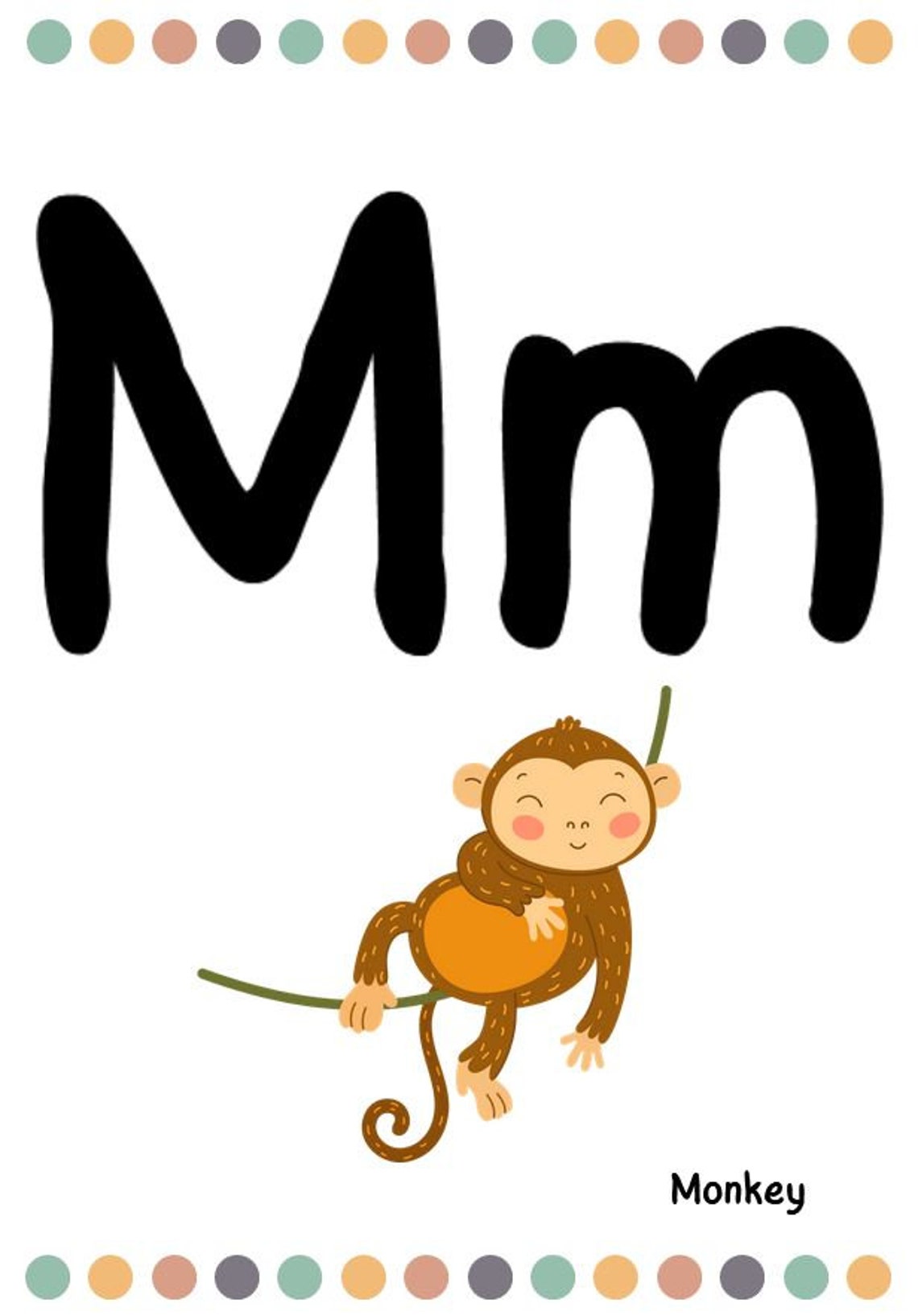 Colorful Pastel Minimalist Alphabet Poster, ABC Posters for Classroom ...