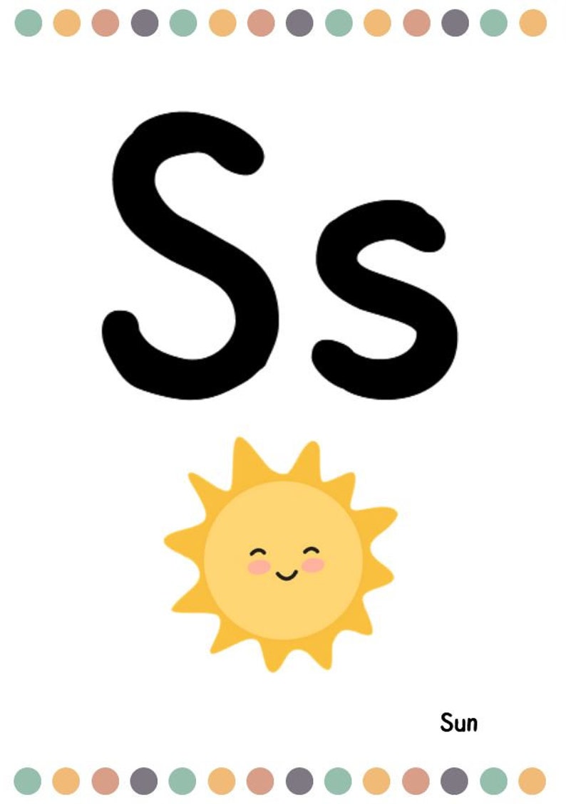 Colorful Pastel Minimalist Alphabet Poster, ABC Posters for Classroom ...