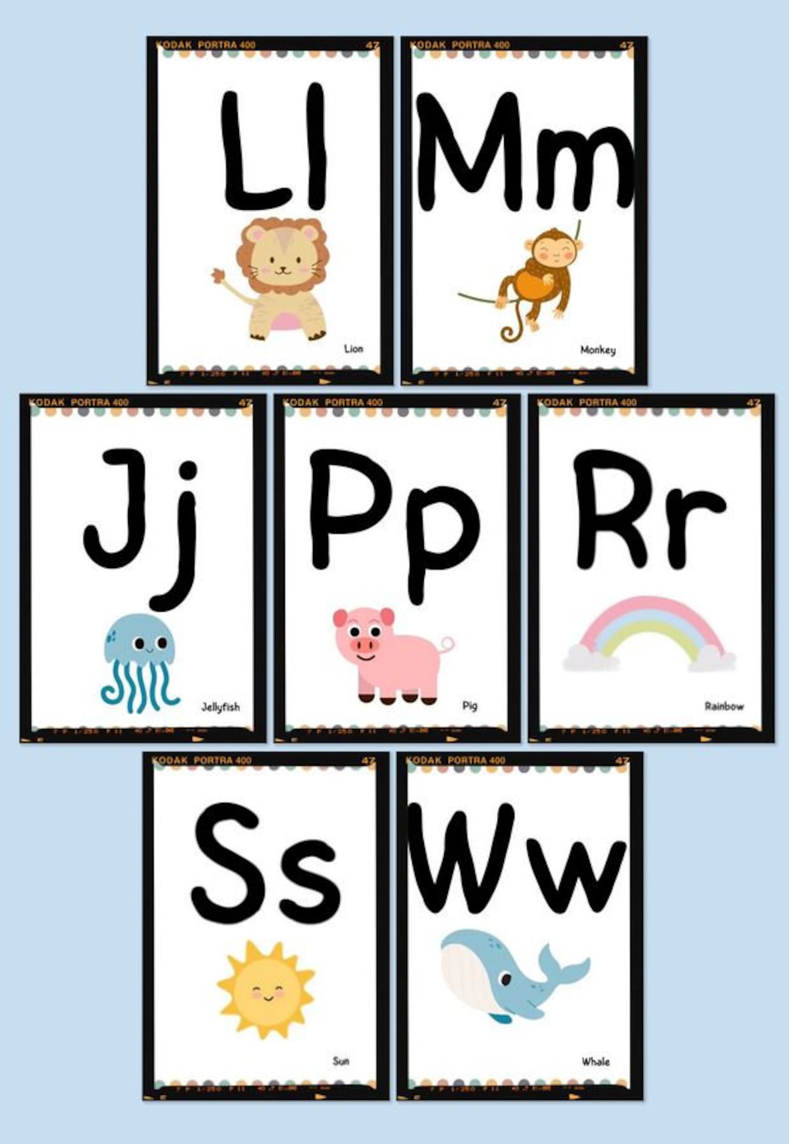 Colorful Pastel Minimalist Alphabet Poster, ABC Posters for Classroom ...