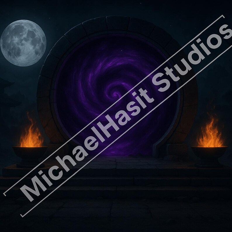 Printable Fantasy Portal Diorama Backdrops Vol. 1 – Digital Backgrounds ...