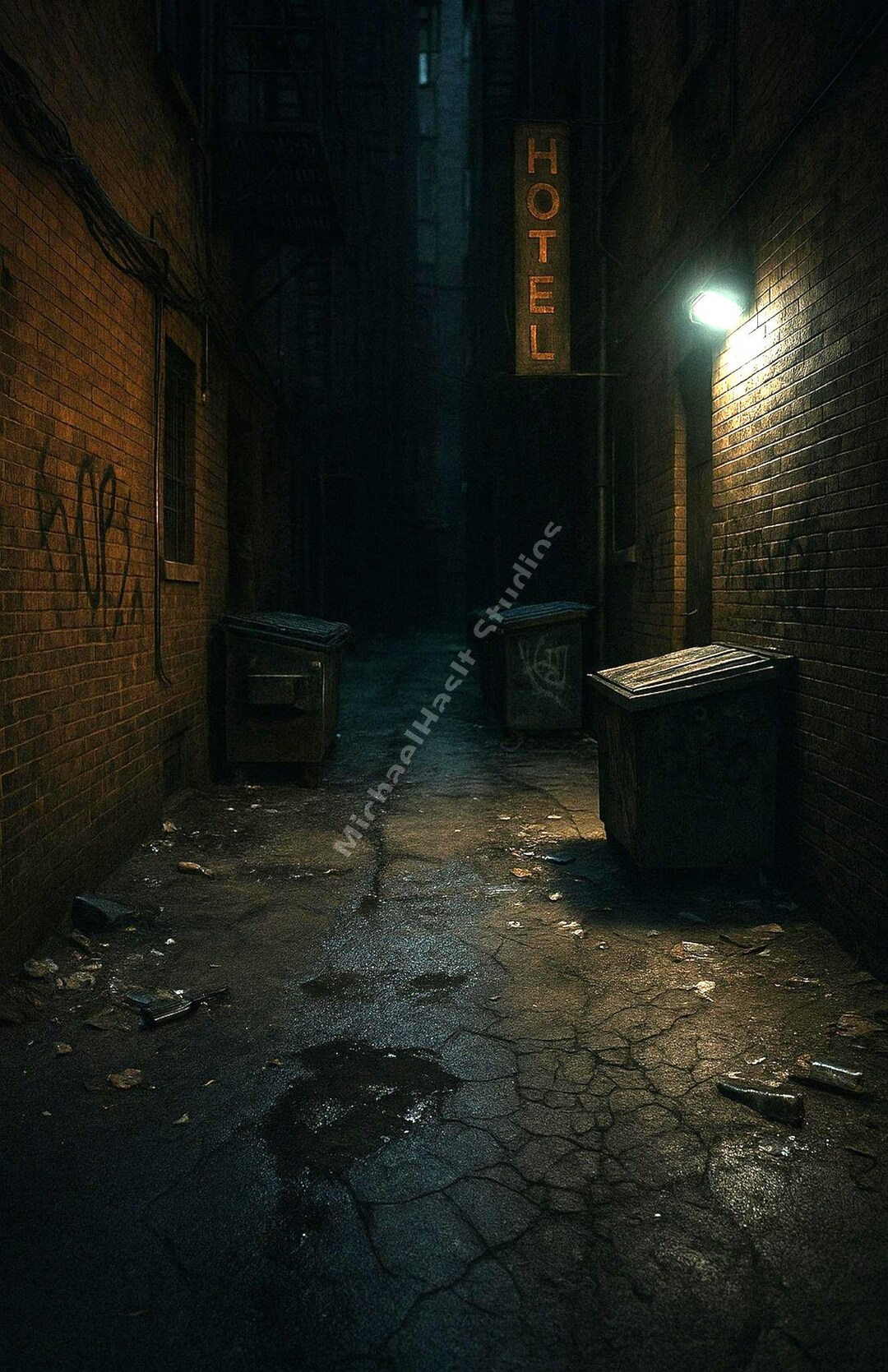 Urban Shadows Vol 1 – Printable Diorama Backdrops (11x17”) for 1:12 ...