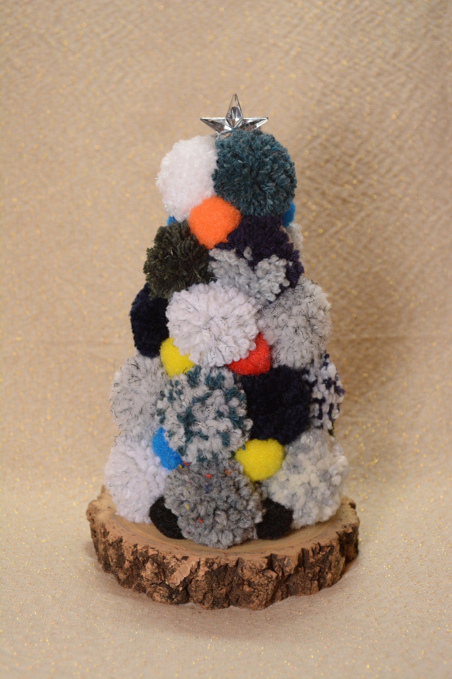 Handmade Decorative Pom Pom Christmas Trees - Etsy
