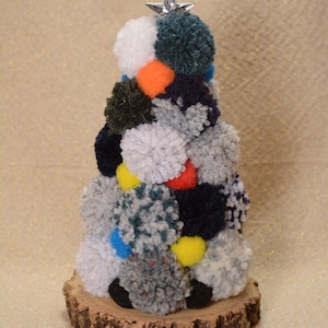 Handmade Decorative Pom Pom Christmas Trees - Etsy