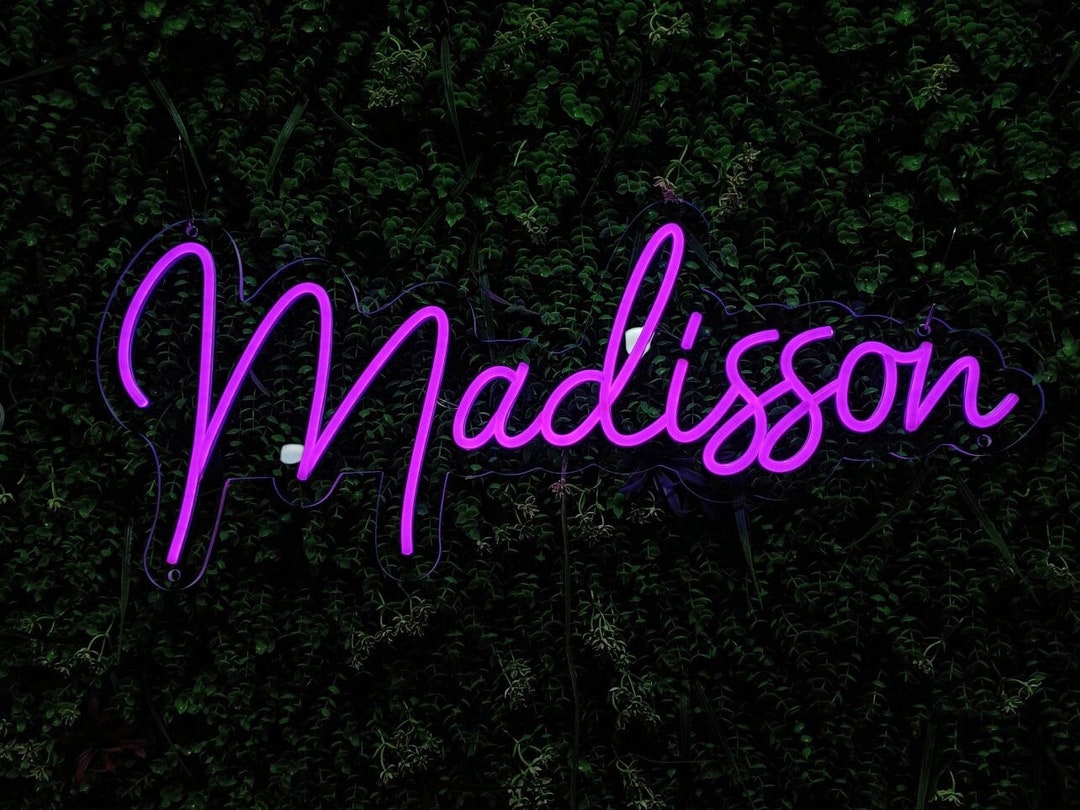 Custom Neon Name Sign Wall Decor Led Lights Glowing Name Lights room ...