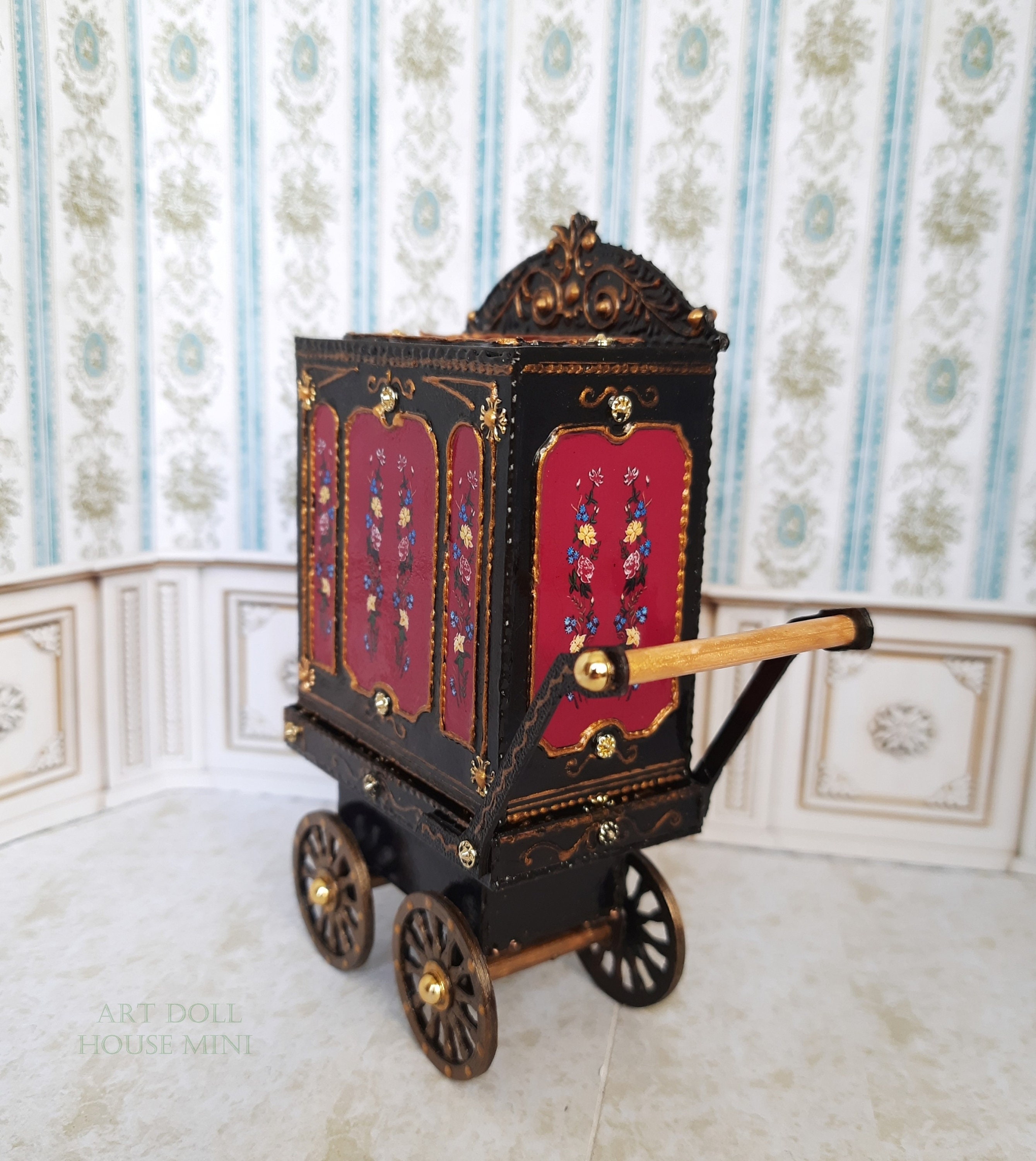 Barrel Organ on a Trolley. Street Organ 10. Handcraft - Etsy Singapore