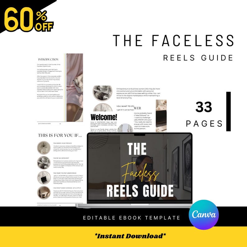 The Faceless Reels Guide | DFY Instagram Reels Strategy | Editable ...