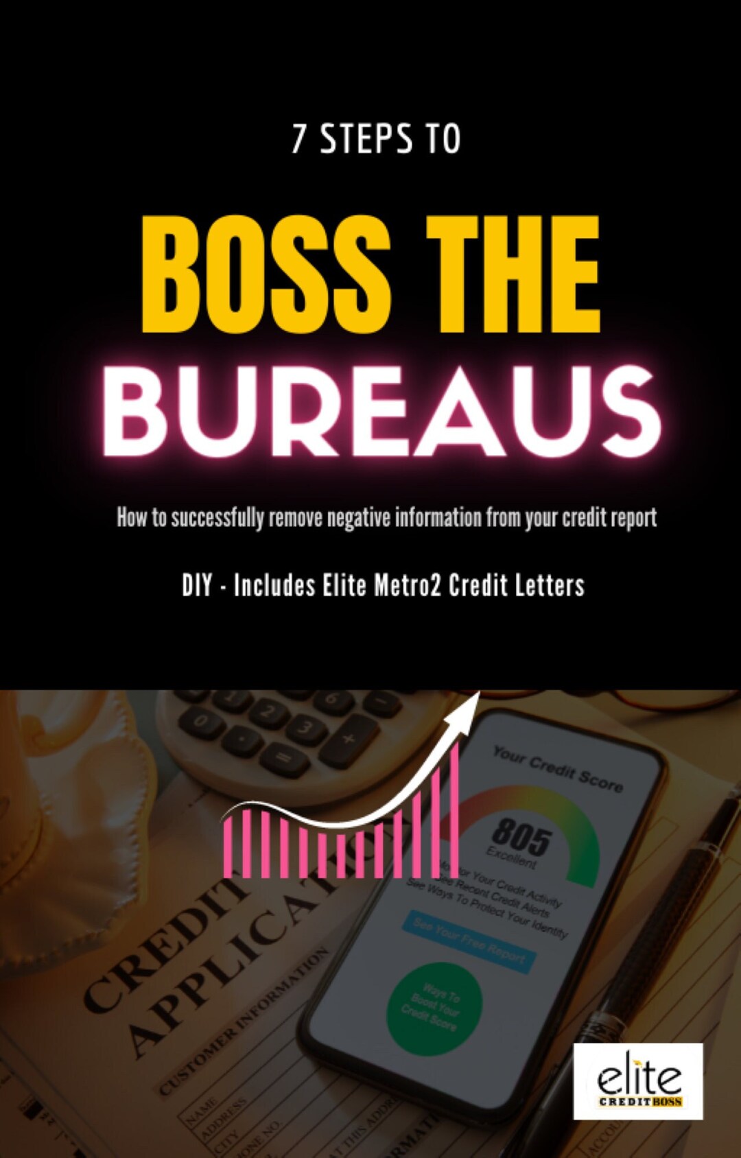 DIY Credit Repairmetro2 - 7 Steps to BOSS the Bureaus - Templates - Etsy