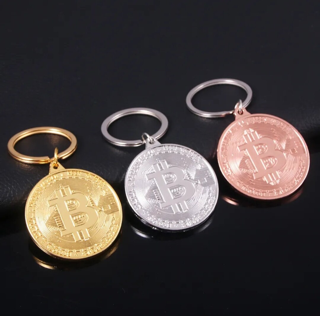 BTC Logo Keyring HODL Chain Fob Crypto Chain Fob - Etsy