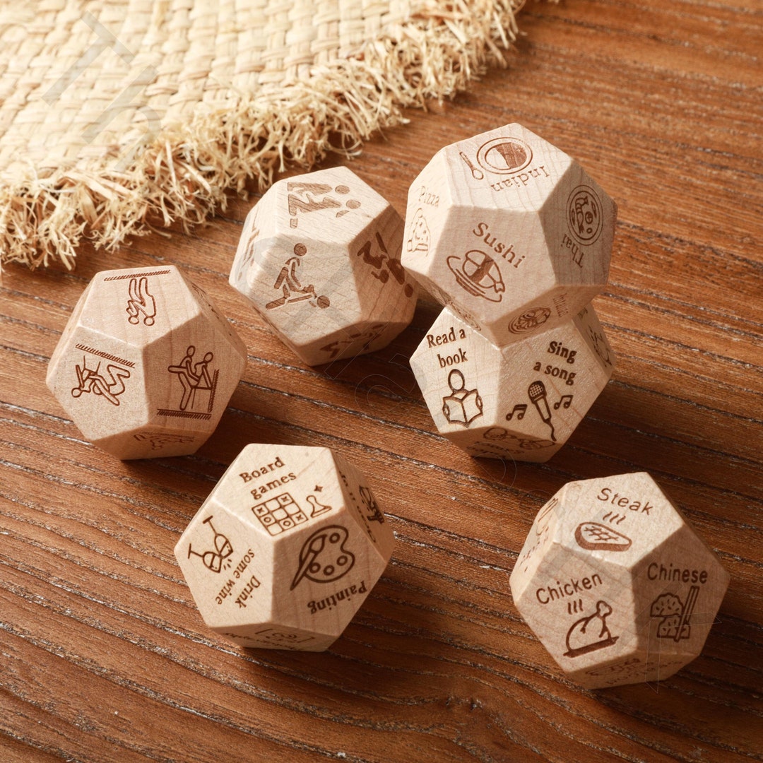 Engraved Date Night Dice Set: Creative Decision Dice for Couples - Etsy