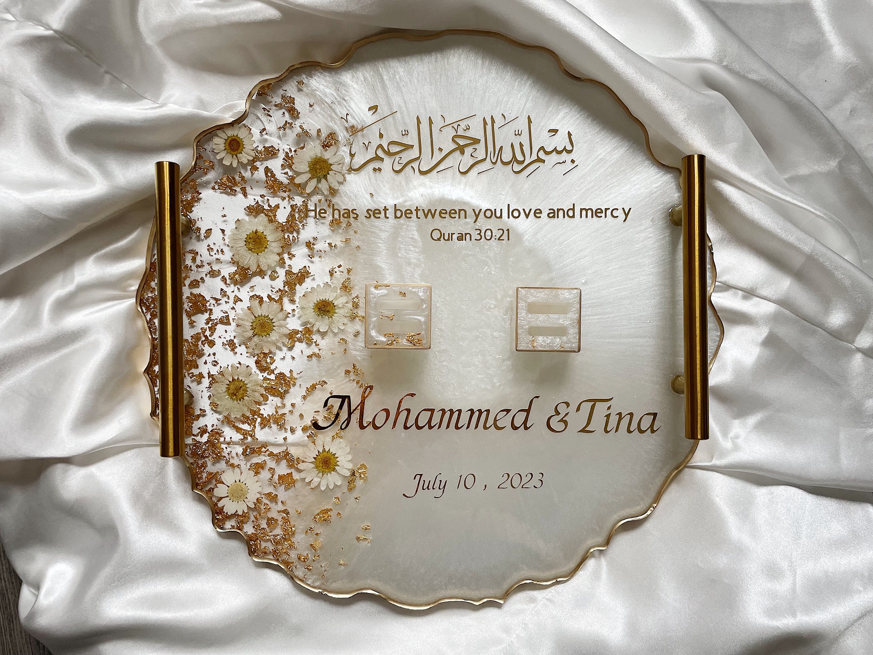 Personalized Engagement Tray Engagement Rings Holder Tray Engagement ...