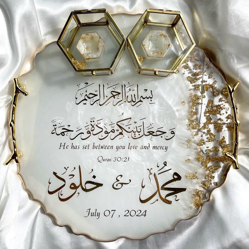 Personalized Engagement Tray Engagement Rings Holder Tray Engagement ...