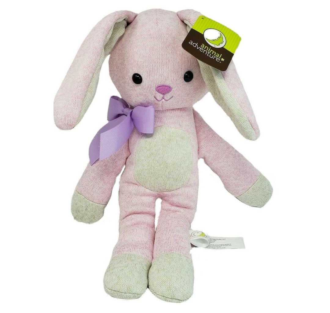 18 " Animal Adventure Rose & Blanc Bunny Rabbit En Peluche Jouet 2020 ...