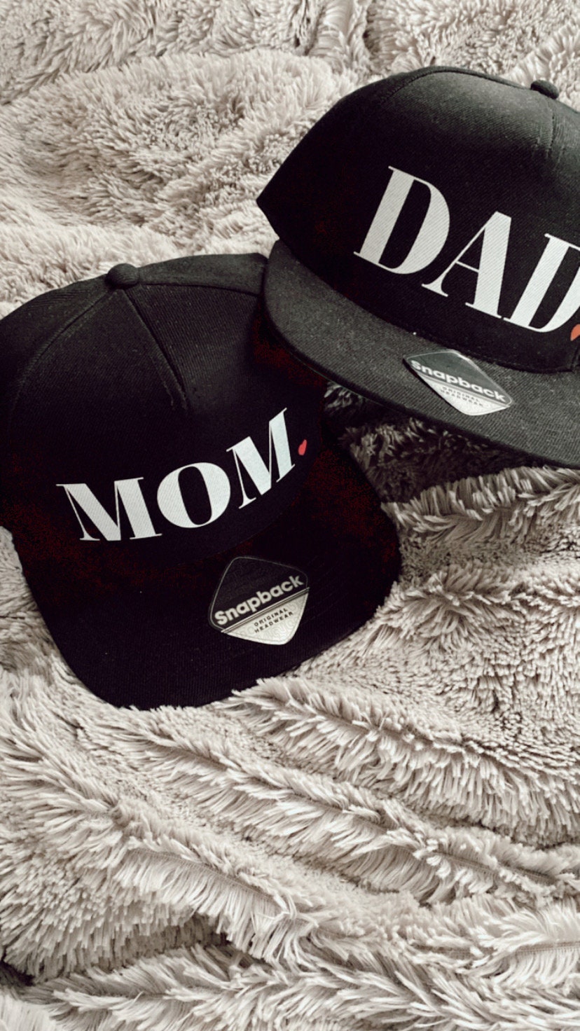 Mom and Dad Caps Pregnancy Announcement Hat Unisex Hats - Etsy