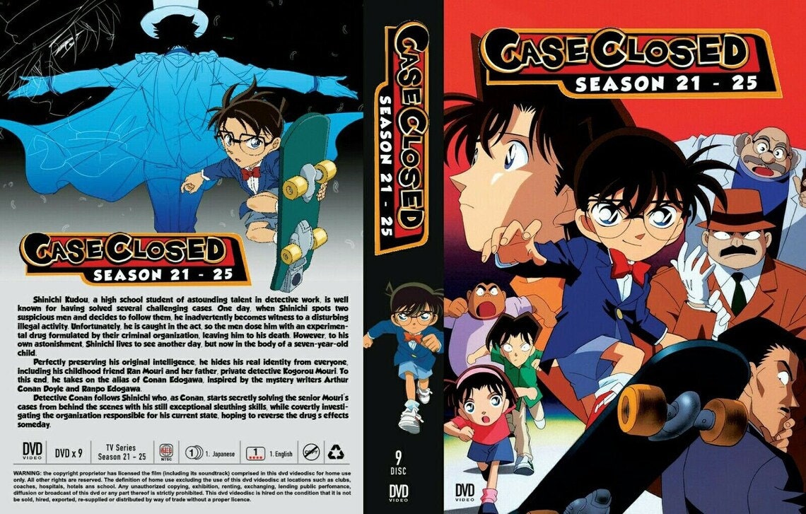 Japan Anime DVD Detective Conan Case Closed Complete Season 1 25 24 ...