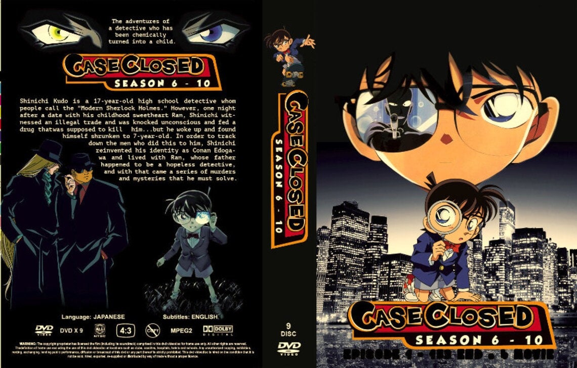 New Set Dvd Anime Detective Conan Case Closed Season 1 - Season 15 ...