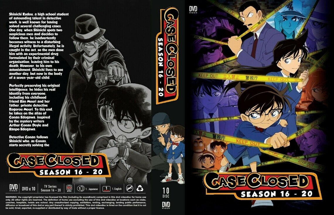 Japan Anime DVD Detective Conan Case Closed Complete Season 1 25 24 ...
