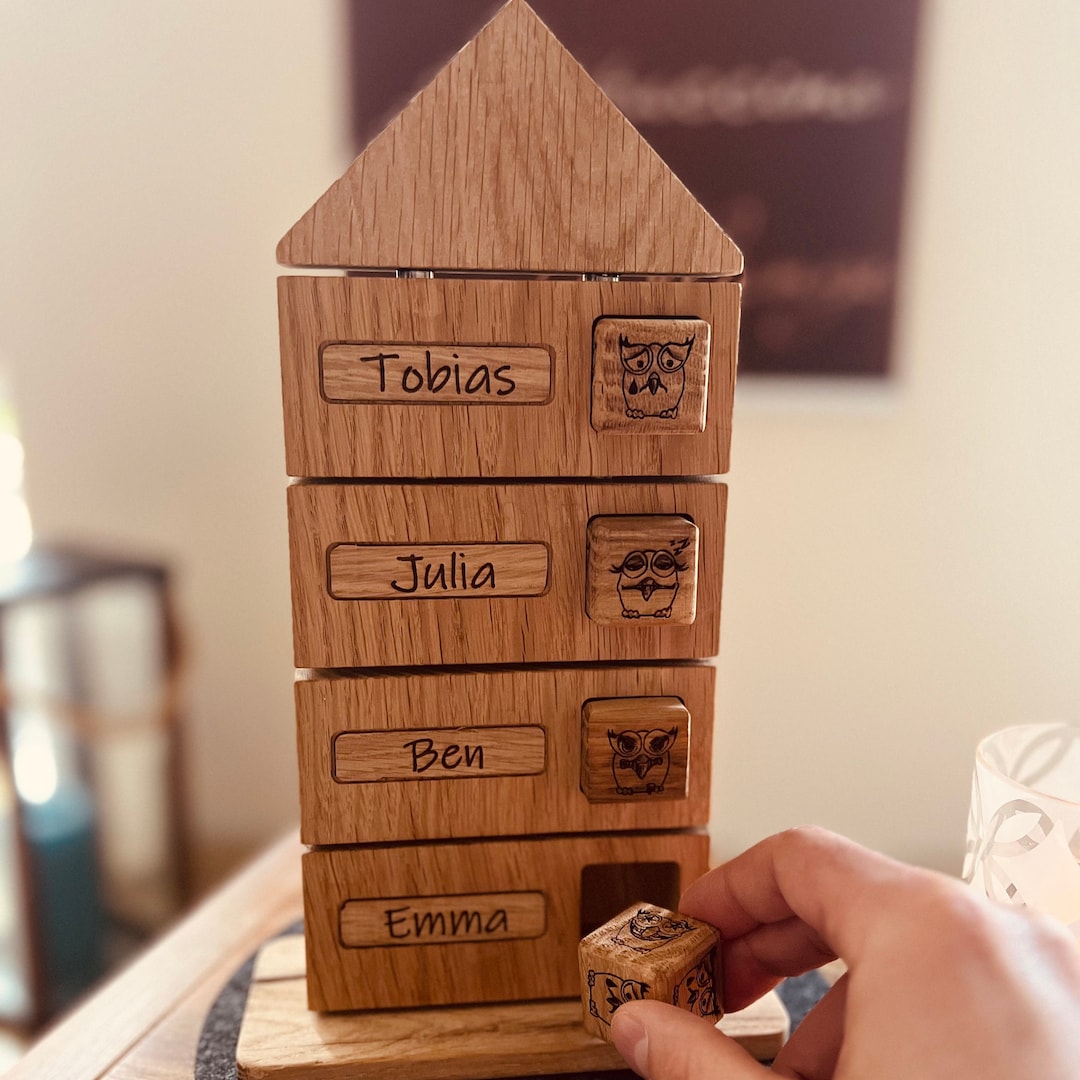 Moody Mood Barometer for the Whole Family Personalized Educational Toy Gift for Wedding, Baptism ...