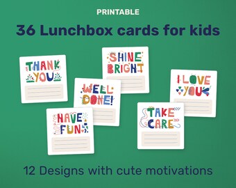 Emoji Gifts Printable Lunchbox Notes Lunch Box (Instant Download) - Etsy