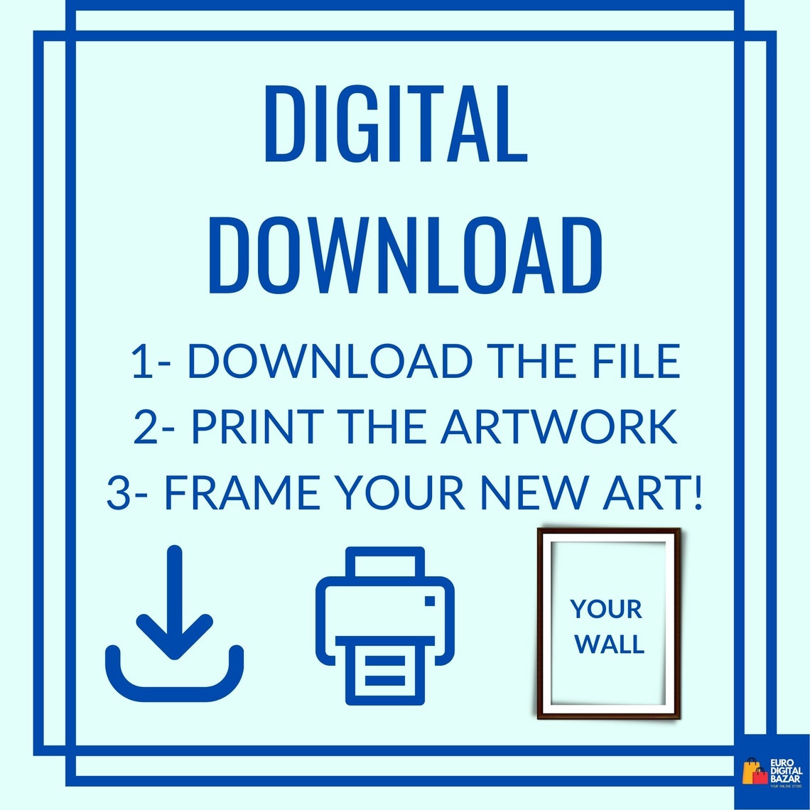 Make Today Great Printable Poster - Inspirational Workplace Art for ...