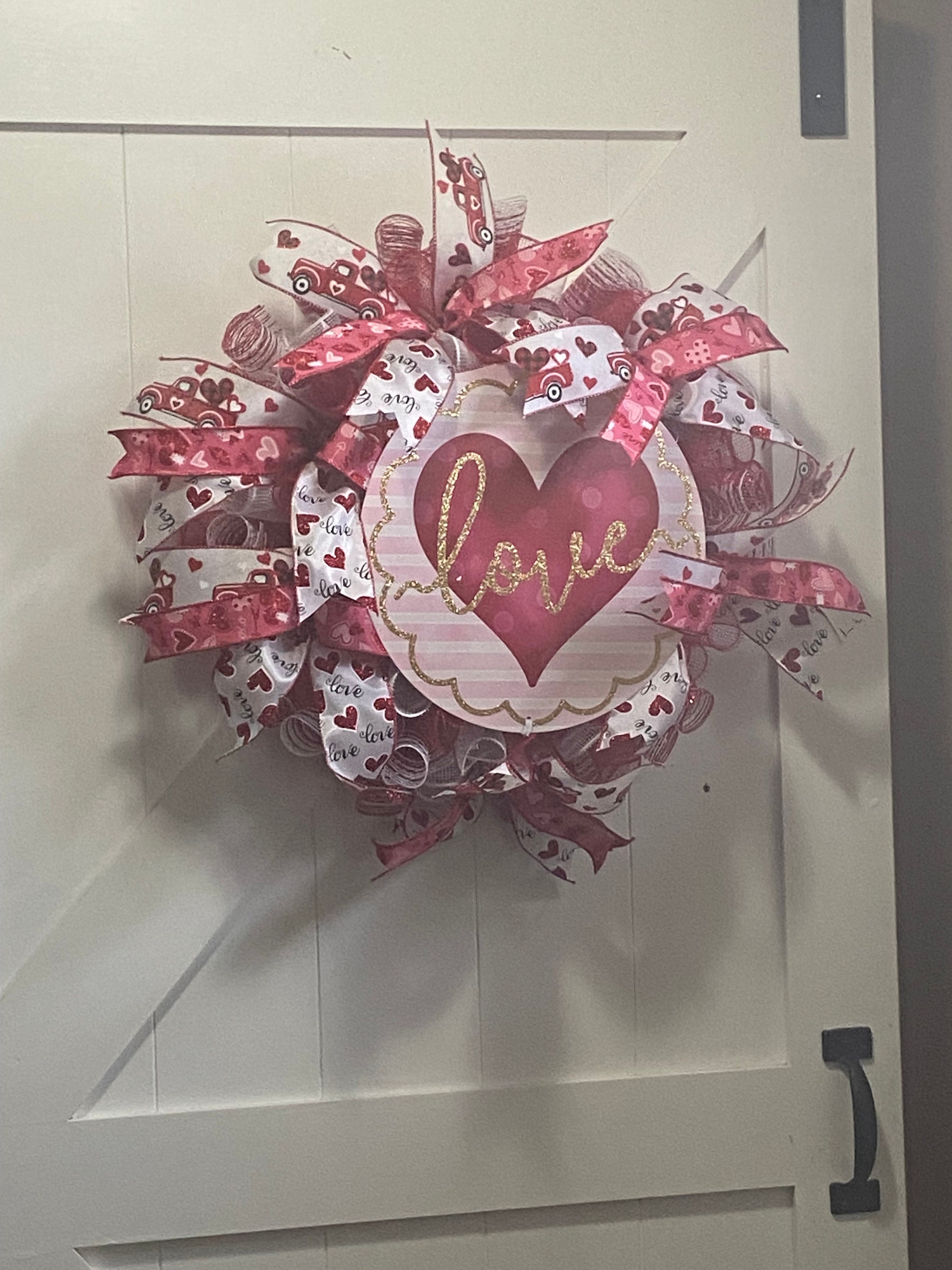 Love Valentines Day Wreath - Etsy