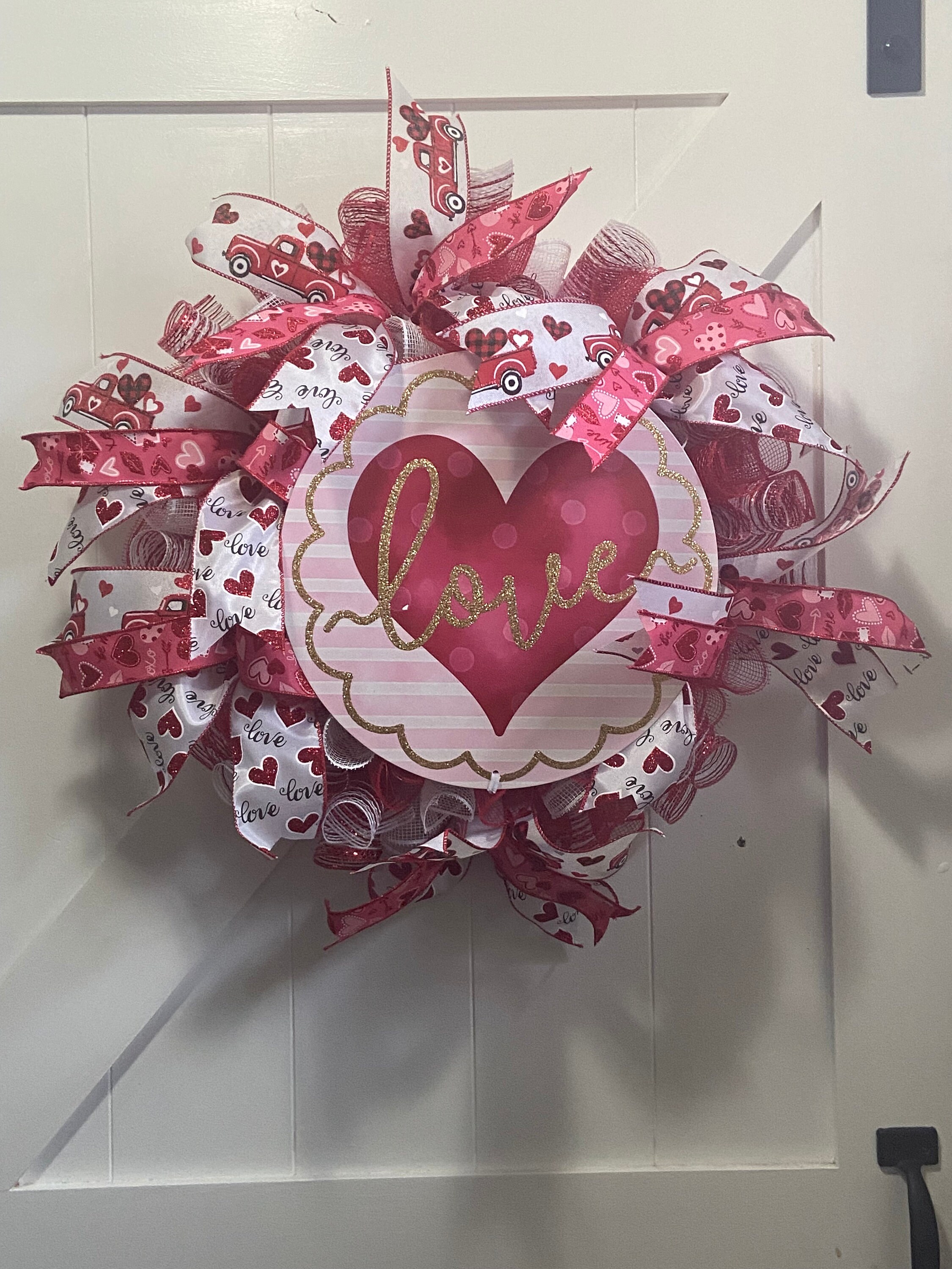 Love Valentines Day Wreath - Etsy