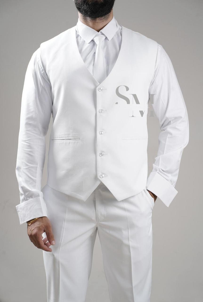 White Suit - Men White Formal Suit - Slim Fit Suit for Businessmen ...