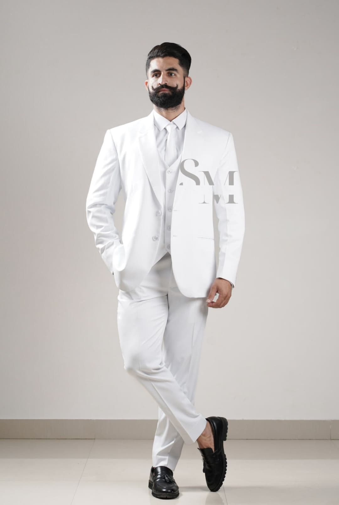 White Suit - Men White Formal Suit - Slim Fit Suit for Businessmen ...