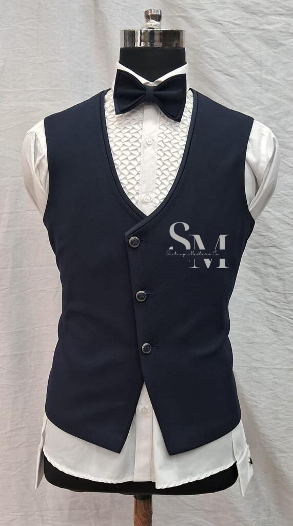 Navy Suit for Men - Prom Party Wear Tuxedo for Boy - Slim Fit Complete ...
