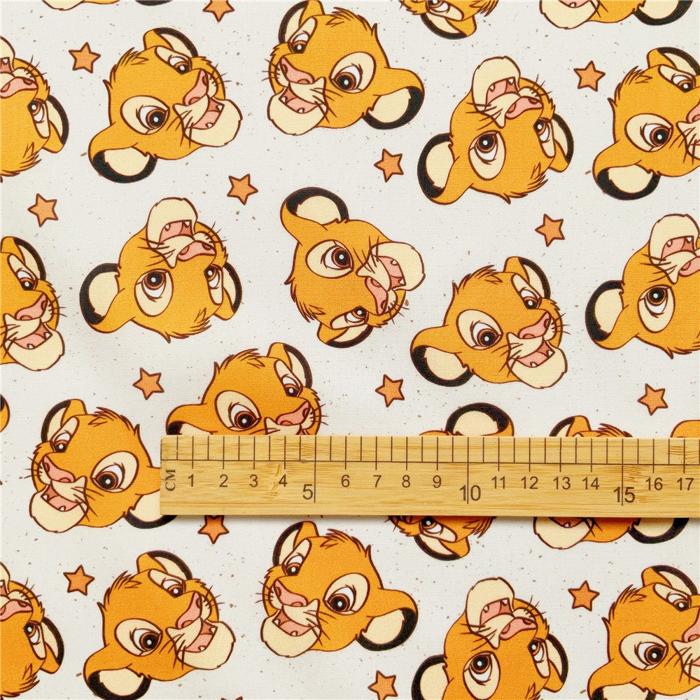 Lion King Fabric Lion Simba Mufasa Fabric Cartoon Fabric Anime - Etsy